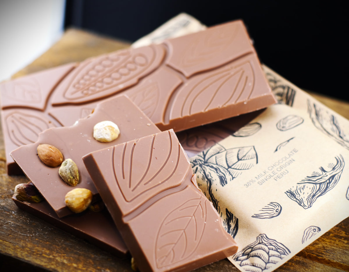 Milk Chocolate Hazelnut Bar – Miette et Chocolat